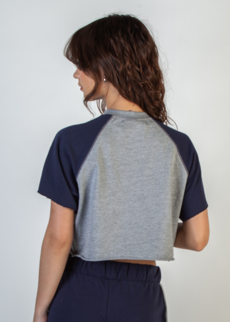 x Everlast Retro Cropped Raglan Tee